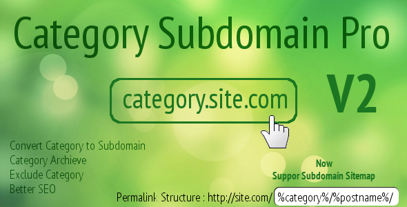Category Subdomain Pro - Webostock